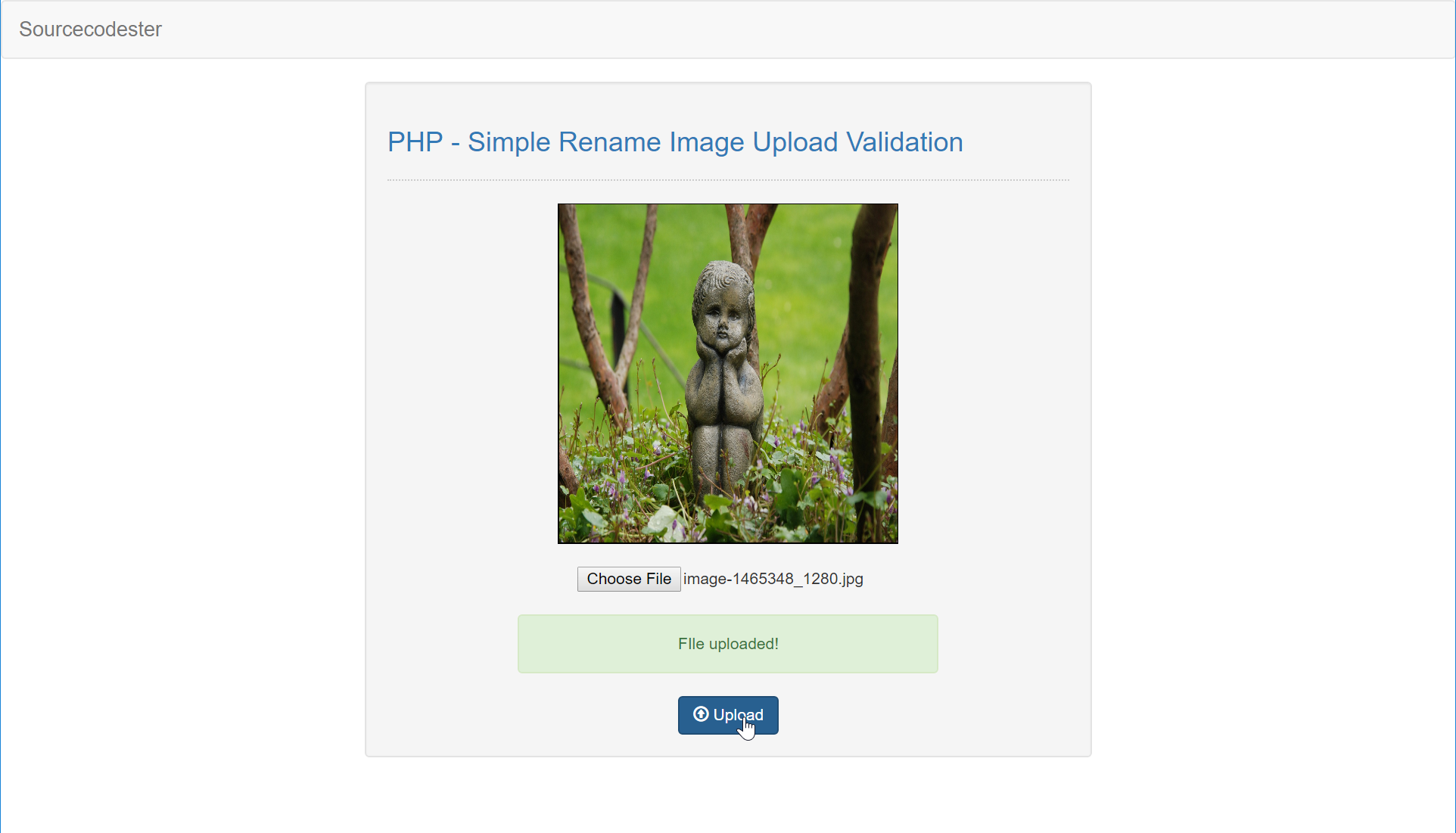Php Simple Rename Image Upload Validation Using Ajax Sourcecodester