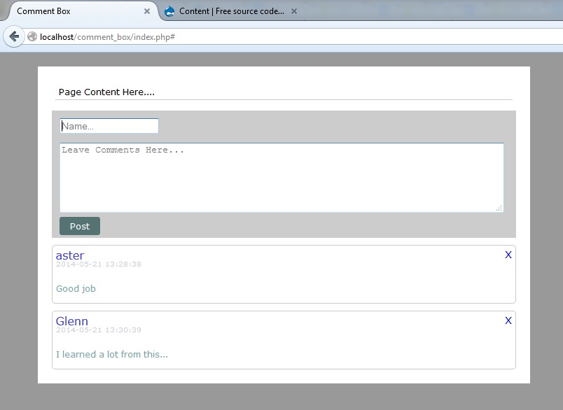 How To Create Comment Box Using Php And Mysql Free Source Code Tutorials And Articles