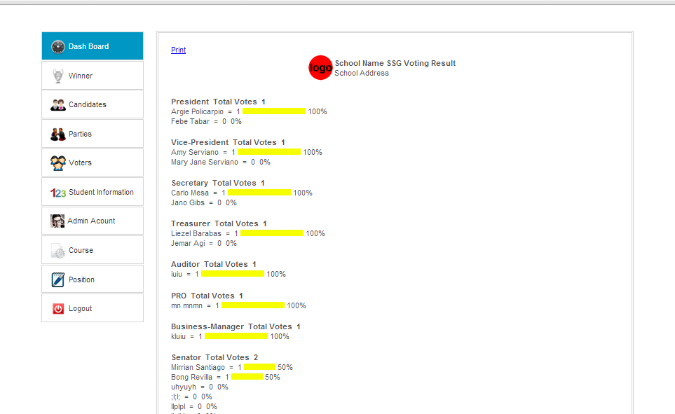 Automated Voting System Using PHP PDO Query | Free source code ... Automated Voting System Using PHP PDO Query | Free source code ...