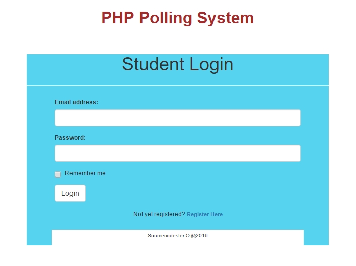 Simple Polling System using PHP/MySQLi with Source Code | SourceCodester Simple Polling System using PHP/MySQLi with Source Code | SourceCodester