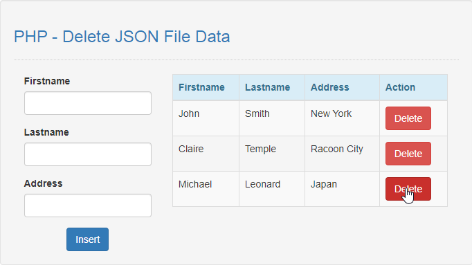 Php Delete Json File Data Sourcecodester 6042