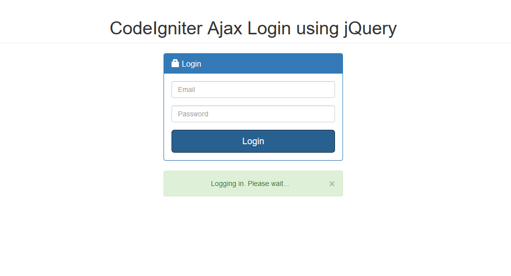 Creating a CodeIniter App using jQuery Ajax | SourceCodester Creating a CodeIniter App using jQuery Ajax | SourceCodester
