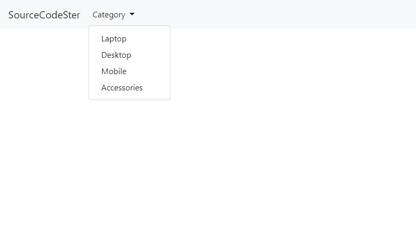 Dynamic Dropdown Menu Using Bootstrap 4 In Codeigniter Sourcecodester