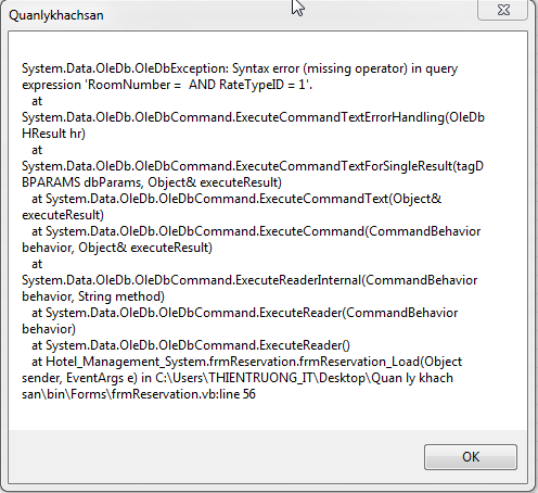 error access | SourceCodester