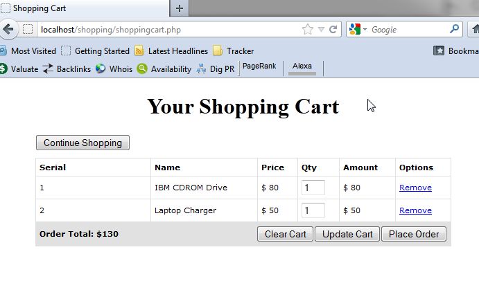 How To Build Shopping Cart W Checkout In PHP SourceCodester