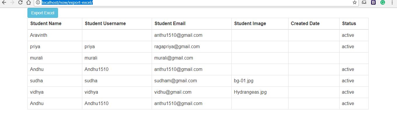 Export Mysql Table To Excel SourceCodester