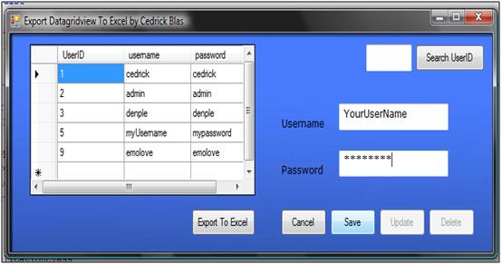Export Datagridview to Excel | Free source code, tutorials and articles