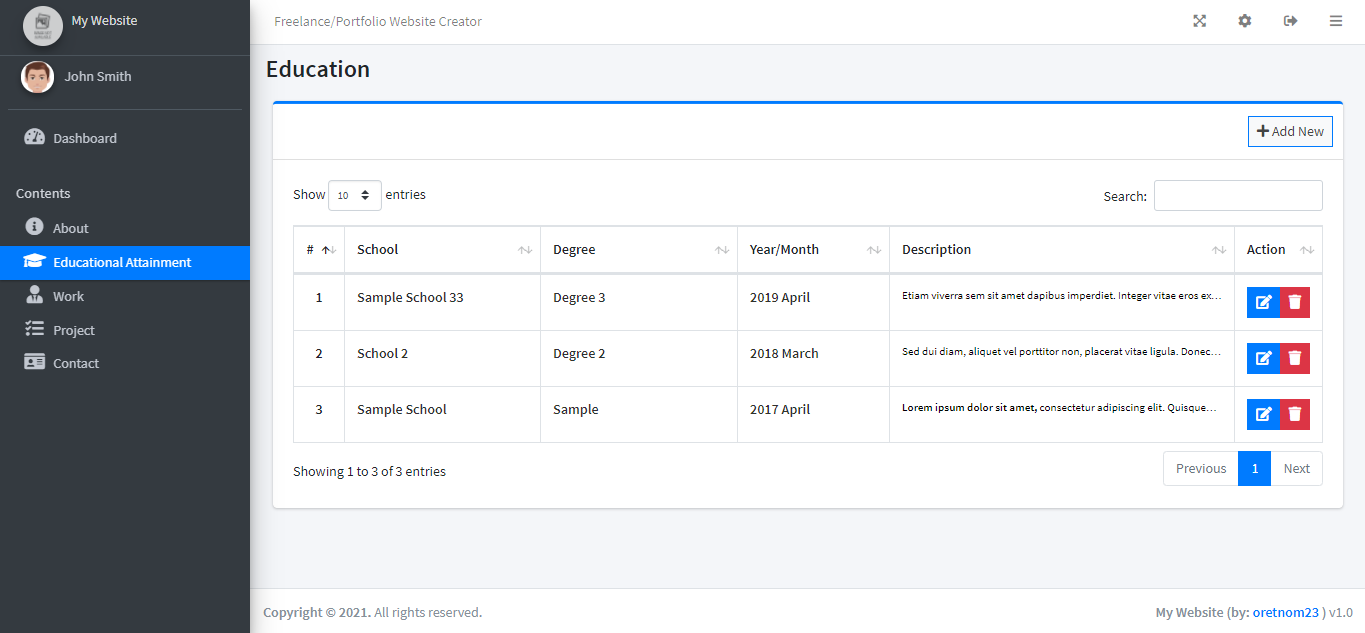 Portfolio Website Creator using PHP with Source Code | SourceCodester Portfolio Website Creator using PHP with Source Code | SourceCodester