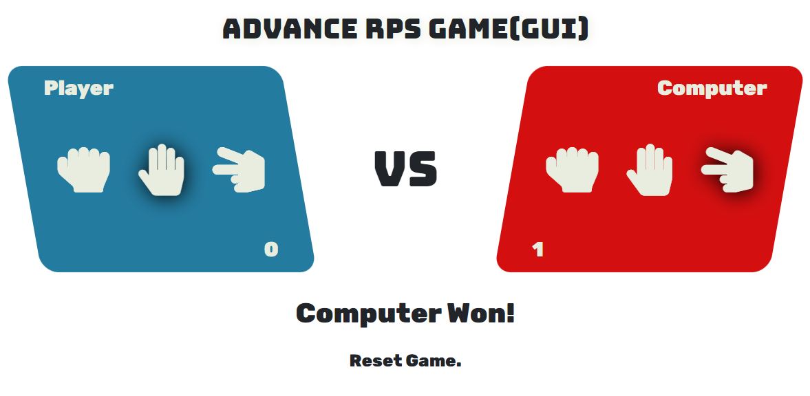 Advance RPS Game(GUI) using JavaScript with Free Source Code ...