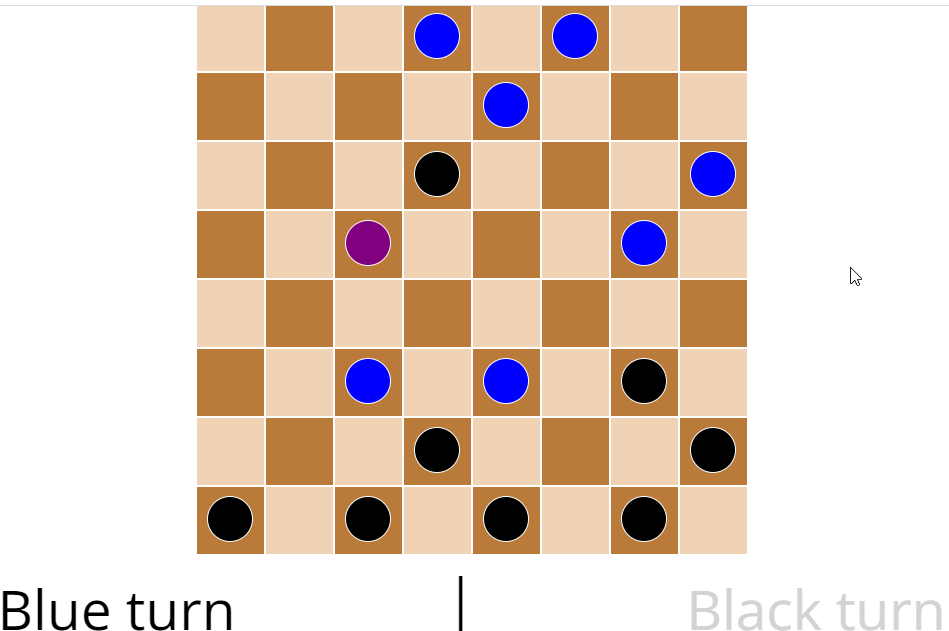Board Game(Checker) in JavaScript Free Source Code | SourceCodester