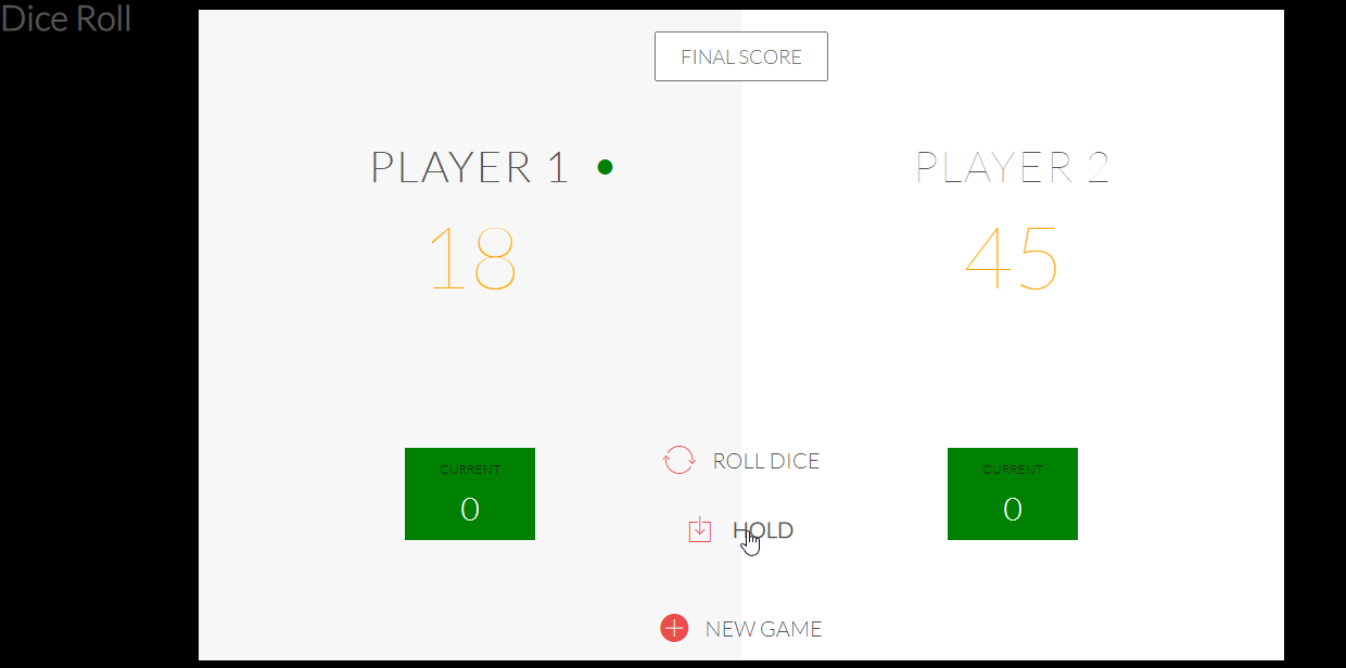 Dice Roll (Multiplayer) Game in JavaScript Free Source Code ...