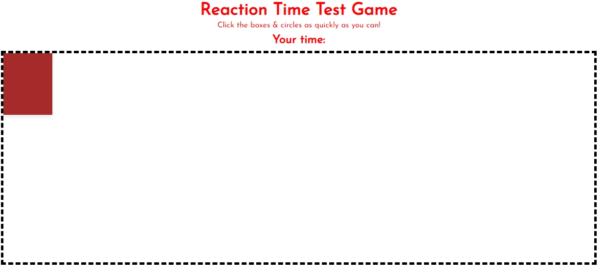 Reaction Time Test Game Using Html And Css In Vanillajs With Source Code Sourcecodester