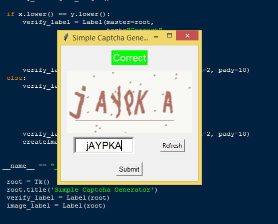 Simple Captcha Generator Using Python With Free Source Code 