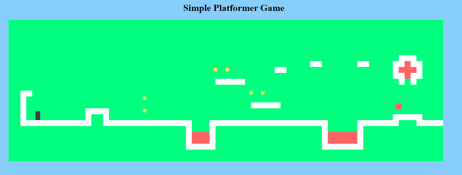 Simple Platformer Game Using JavaScript With Free Source Code