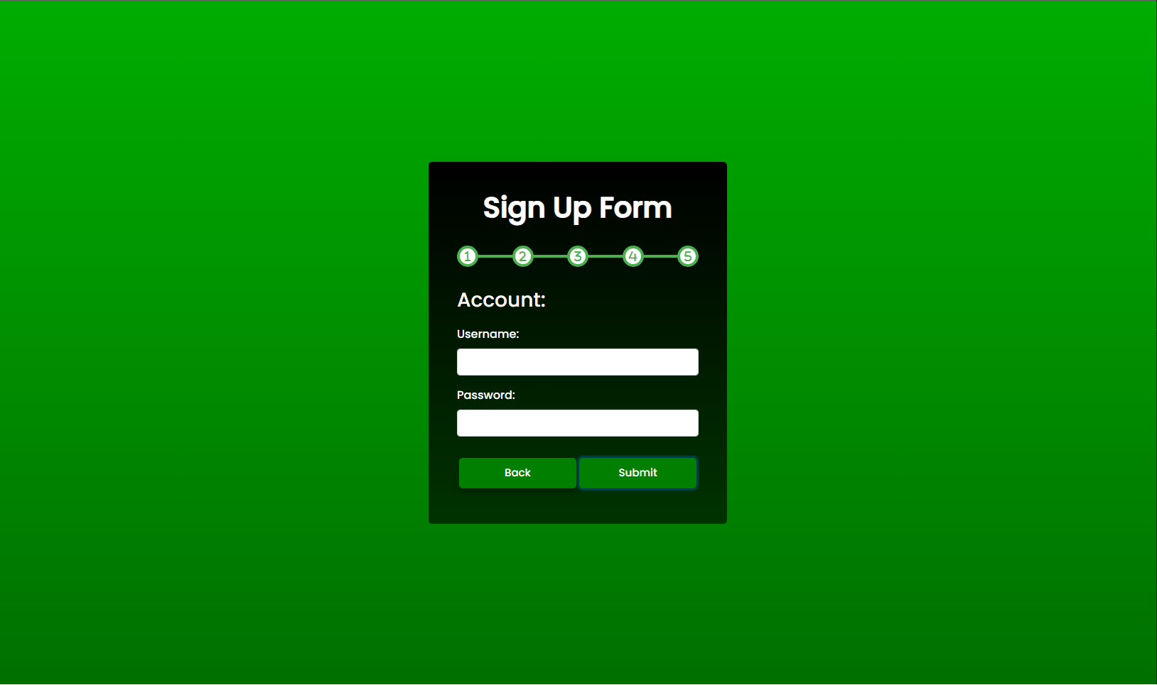 Multi Step Form With Progress Bar Using Html Css And Javascript With Source Code Sourcecodester
