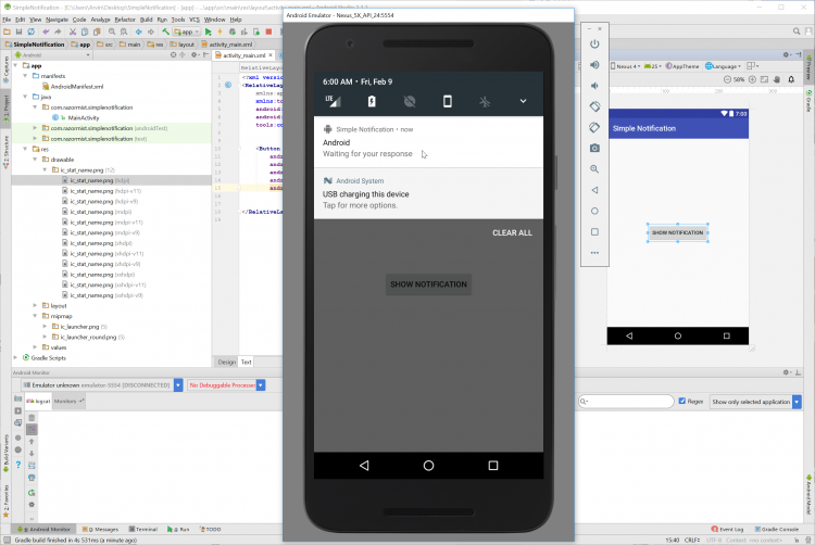 Android - Simple Notification | SourceCodester Android - Simple Notification | SourceCodester