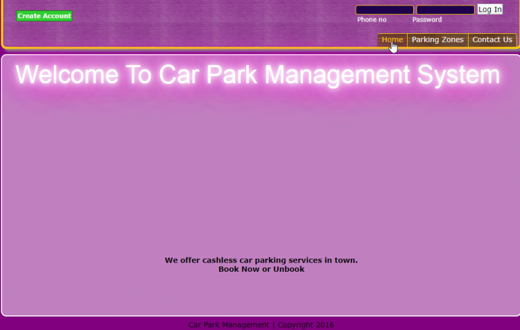 Car Park Management System Using Php With Source Code Free Source