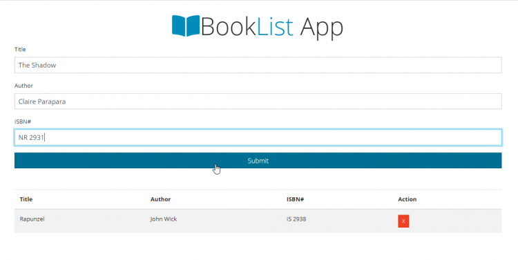 Creating Booklist App Using Javascript And Web Local Storage Sourcecodester