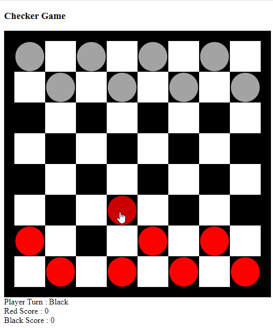 Checker Game Using JavaScript | SourceCodester Checker Game Using JavaScript | SourceCodester