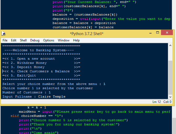 Banking System Using Python | SourceCodester Banking System Using Python | SourceCodester