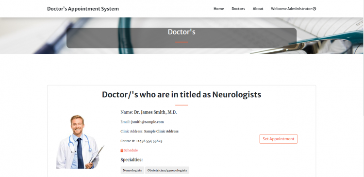 Simple Doctor's Appointment System using PHP/MySQL with Source Code ... Simple Doctor's Appointment System using PHP/MySQL with Source Code ...