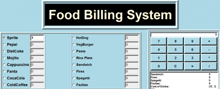 Food Billing System Project in Python Free Source Code | SourceCodester Food Billing System Project in Python Free Source Code | SourceCodester