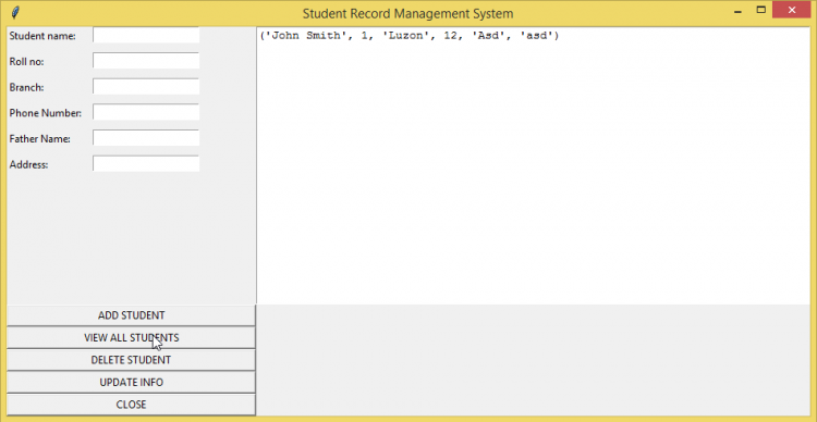 Student Record Management System Project in Python | SourceCodester Student Record Management System Project in Python | SourceCodester