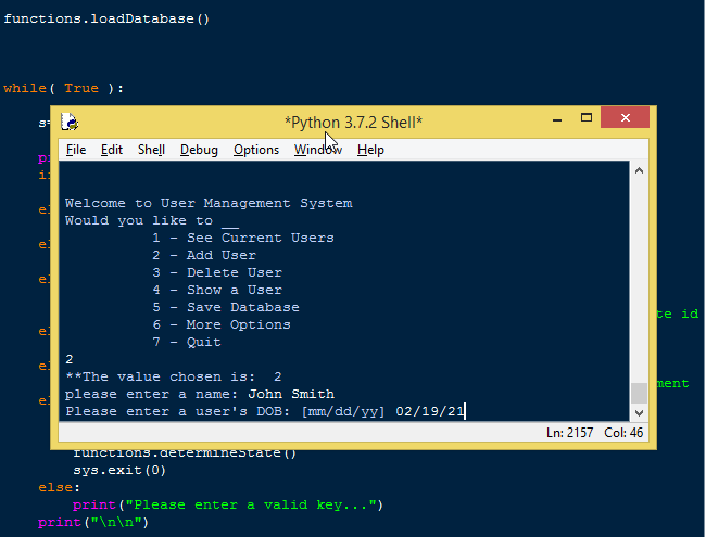 User Management System Project In Python Sourcecodester