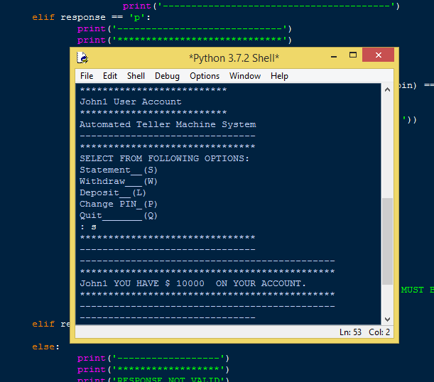 Automated Teller Machine System Using Python With Source