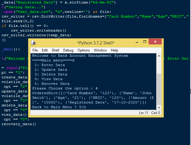 Bank Account Management System Project in Python | SourceCodester Bank Account Management System Project in Python | SourceCodester