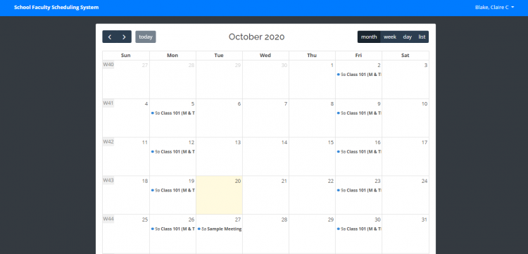 School Faculty Scheduling System Using Php Mysqli With Source Code Sourcecodester