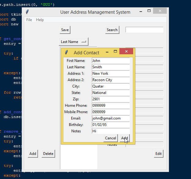 User Address Management System Project in Python | SourceCodester User Address Management System Project in Python | SourceCodester