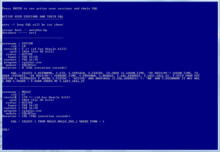 Andy's Oracle utilities | SourceCodester