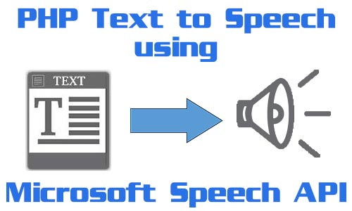 Php Text To Speech Using Microsoft Speech Api Sourcecodester