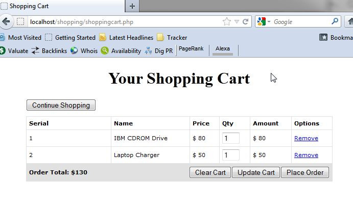 How To Build Shopping Cart W Checkout In Php Free Source Code