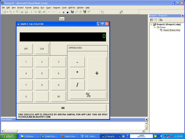 Simple Calculator Project In Vb6 Sourcecodester