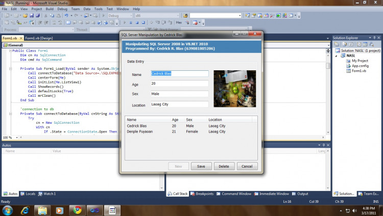 Visual Basic 2010 Lesson 29 Building A Database Visual