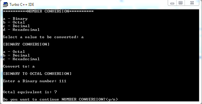 Number Conversion Program Sourcecodester
