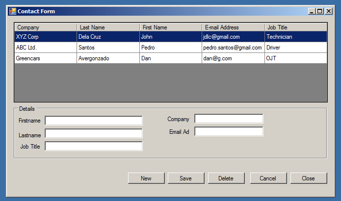 Simple Crud In Vbnet Sourcecodester