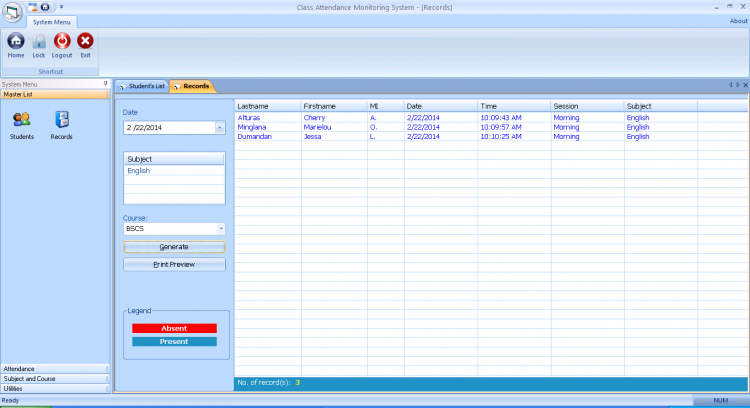 Attendance management system project in java with source code - synergyrewa