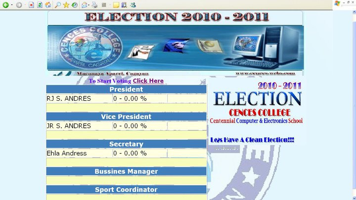 Voting System Using Php Sourcecodester
