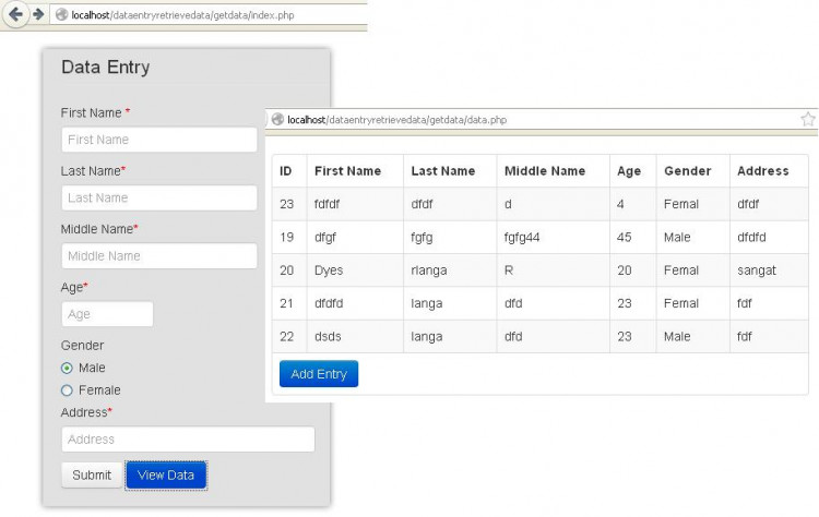 Simple ADD/VIEW Data entry using php | SourceCodester Simple ADD/VIEW Data entry using php | SourceCodester