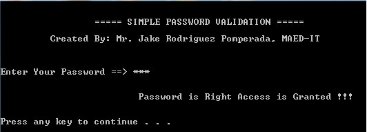 Simple Password Validation | SourceCodester Simple Password Validation | SourceCodester