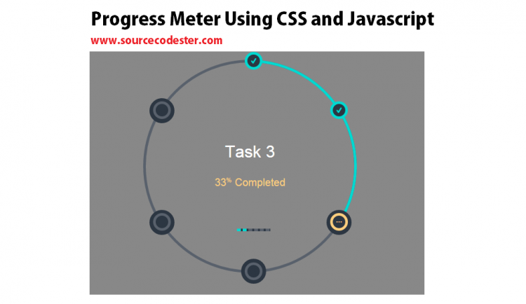 Progress Meter Using Css And Javascript Sourcecodester 0492