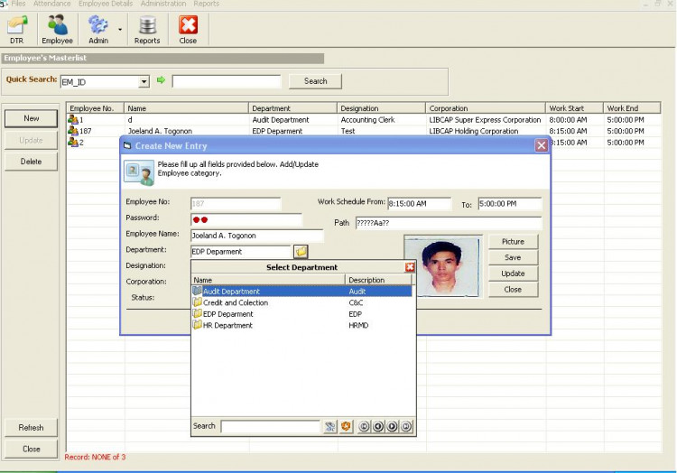 Daily Time Record System Free Source Code Projects And Tutorials