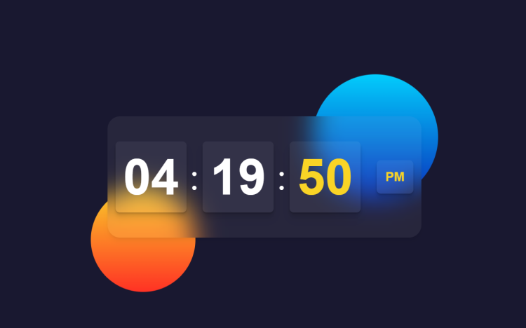 Digital Clock Using Html Css And Javascript Sourcecodester