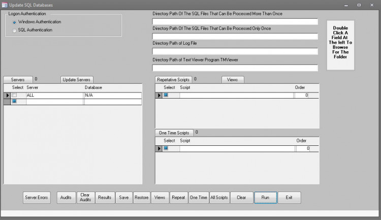 Ms Access 20102007 Database To Manage Sql Server Scripts Sourcecodester
