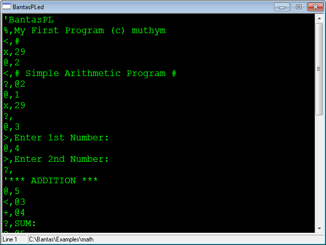 Bantas Programming Language Editor Sourcecodester