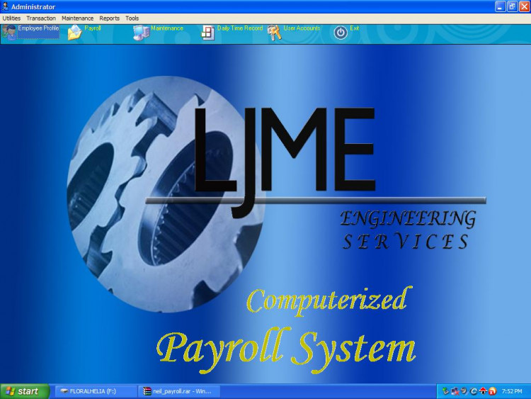 Computerized Payroll System Sourcecodester