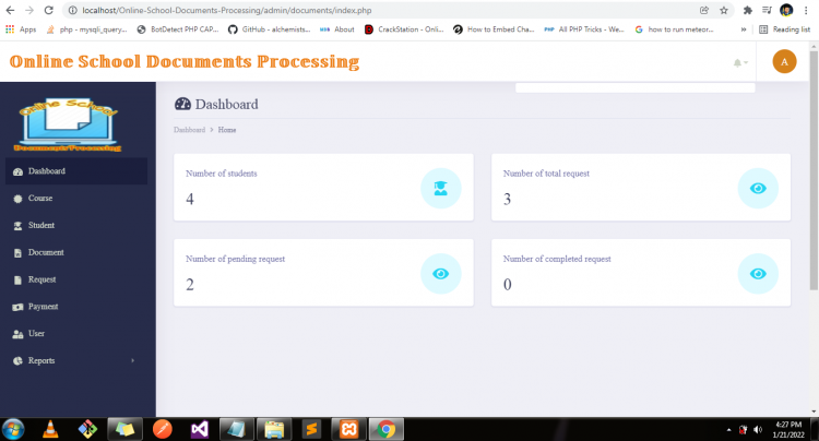 Online School Documents Processing Using Oop Php And Mysqli Free Source Code Sourcecodester